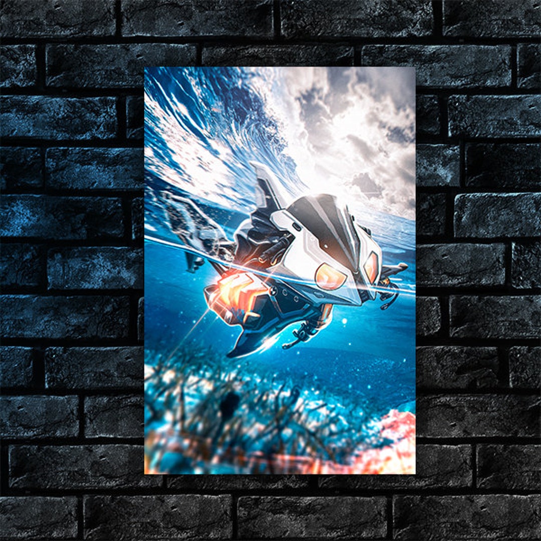 BMW S1000RR Motorcycle Poster Motorcycle Wall Art Motorcycle - Etsy