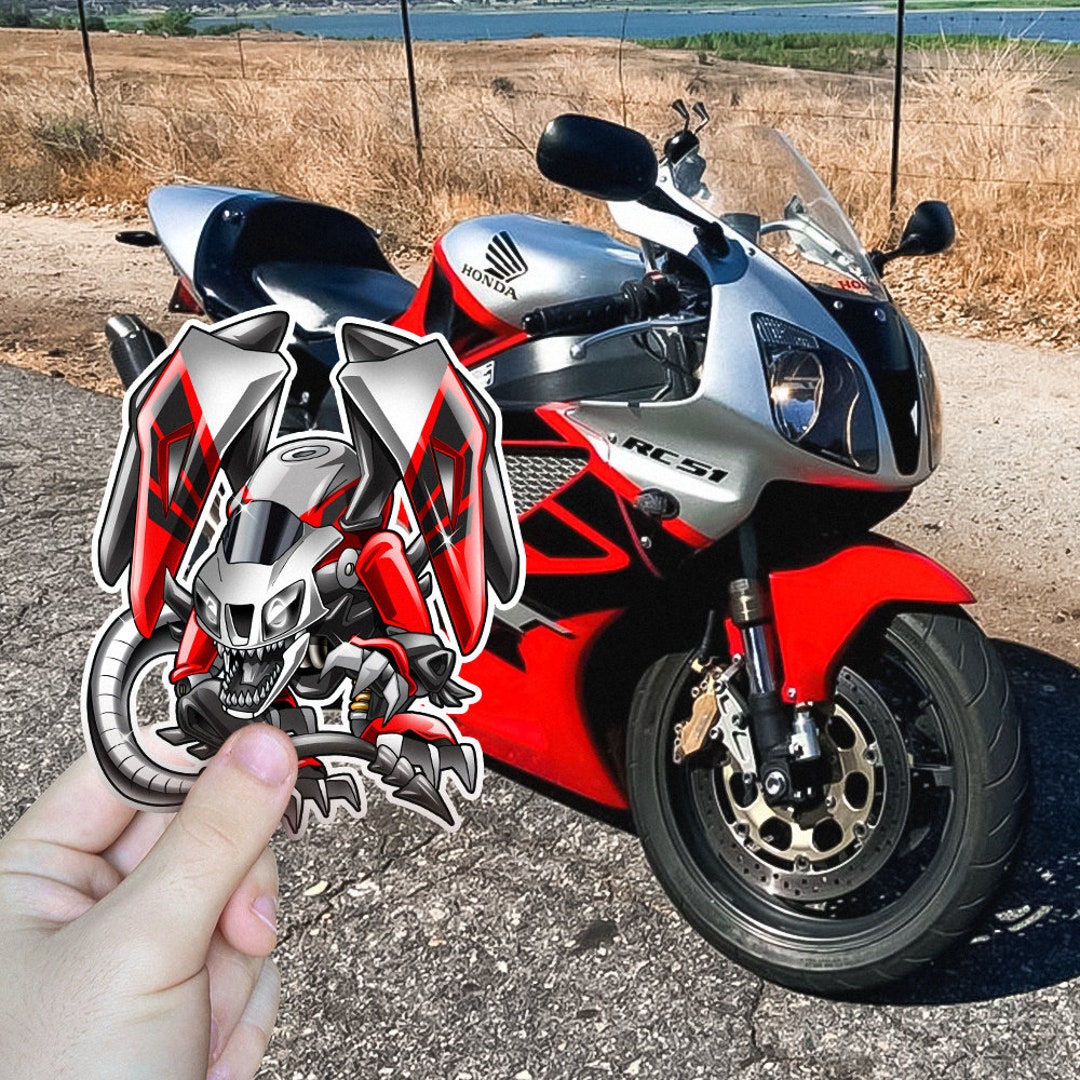 Motorcycle Stickers for Honda RC51 Set of 3 Kiss-cut Vinyl Decals - Etsy