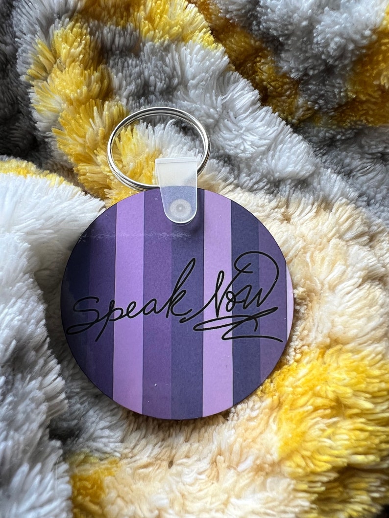 Taylor Swift the Eras Tour Keyring Keychain Speak Now Version - Etsy