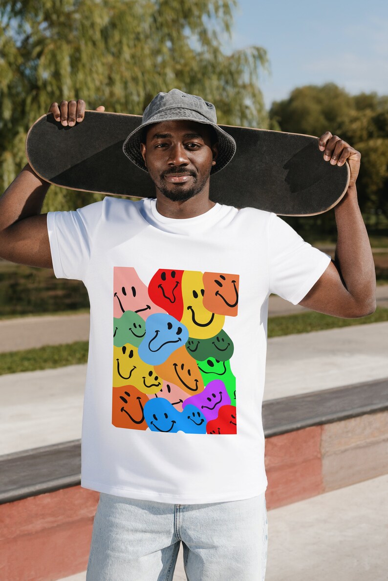 Tee Happy Face Design, Happiness T-shits Man Desing, Shirt for Man ...