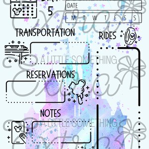 Magical Vacation Planner/itinerary - Etsy