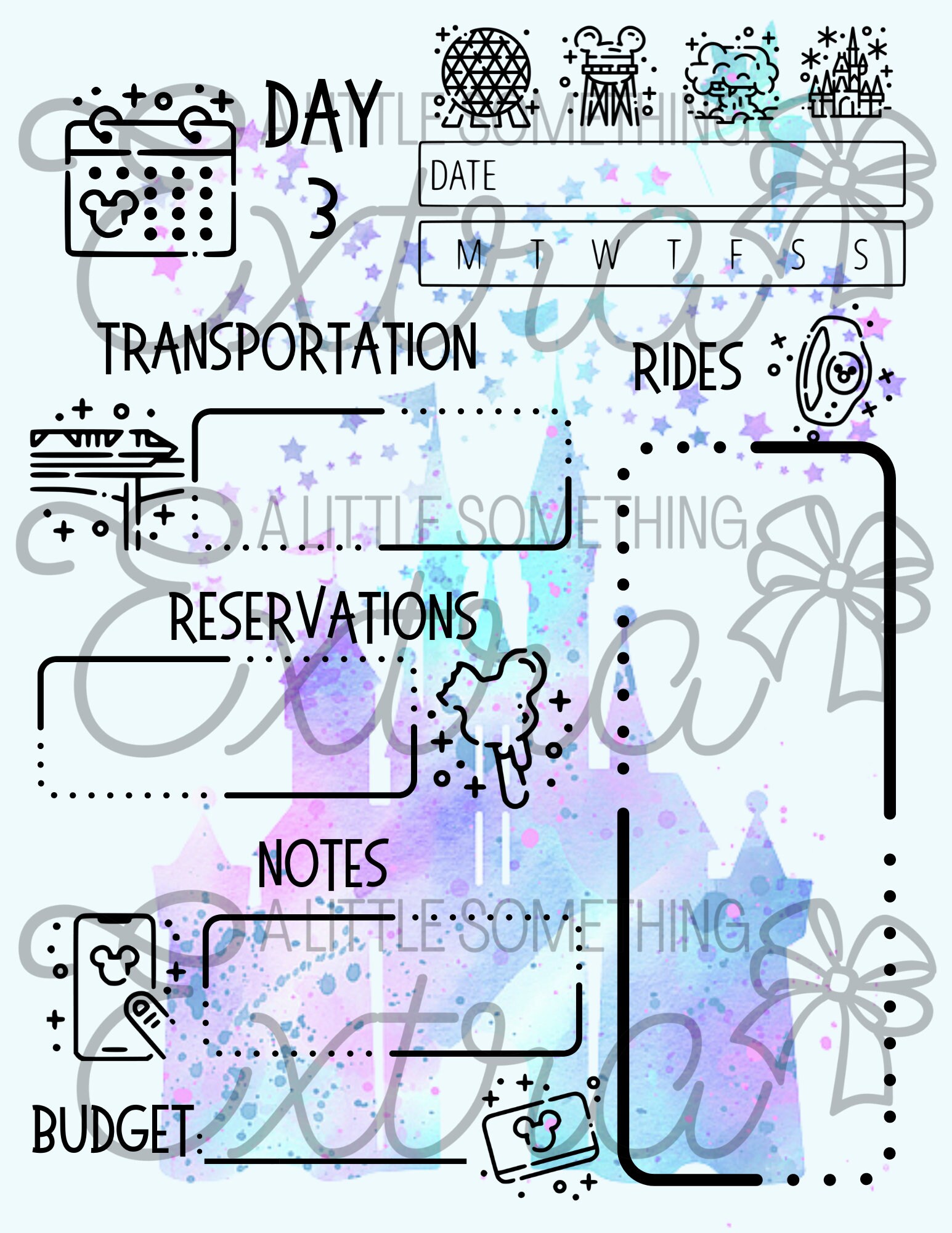 Magical Vacation Planner/itinerary - Etsy