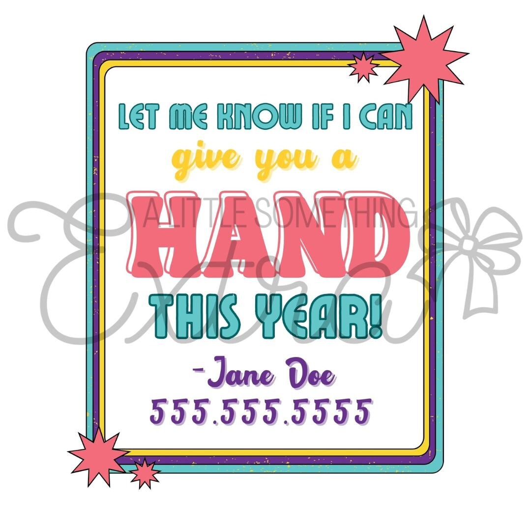 Hand Soap Gift Tag - Teacher Gift Tag - Etsy