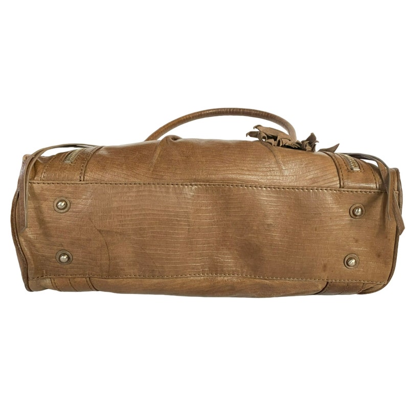 Vintage Botkier Morgan Brown Tan Leather Shoulder Bag Satchel Medium ...