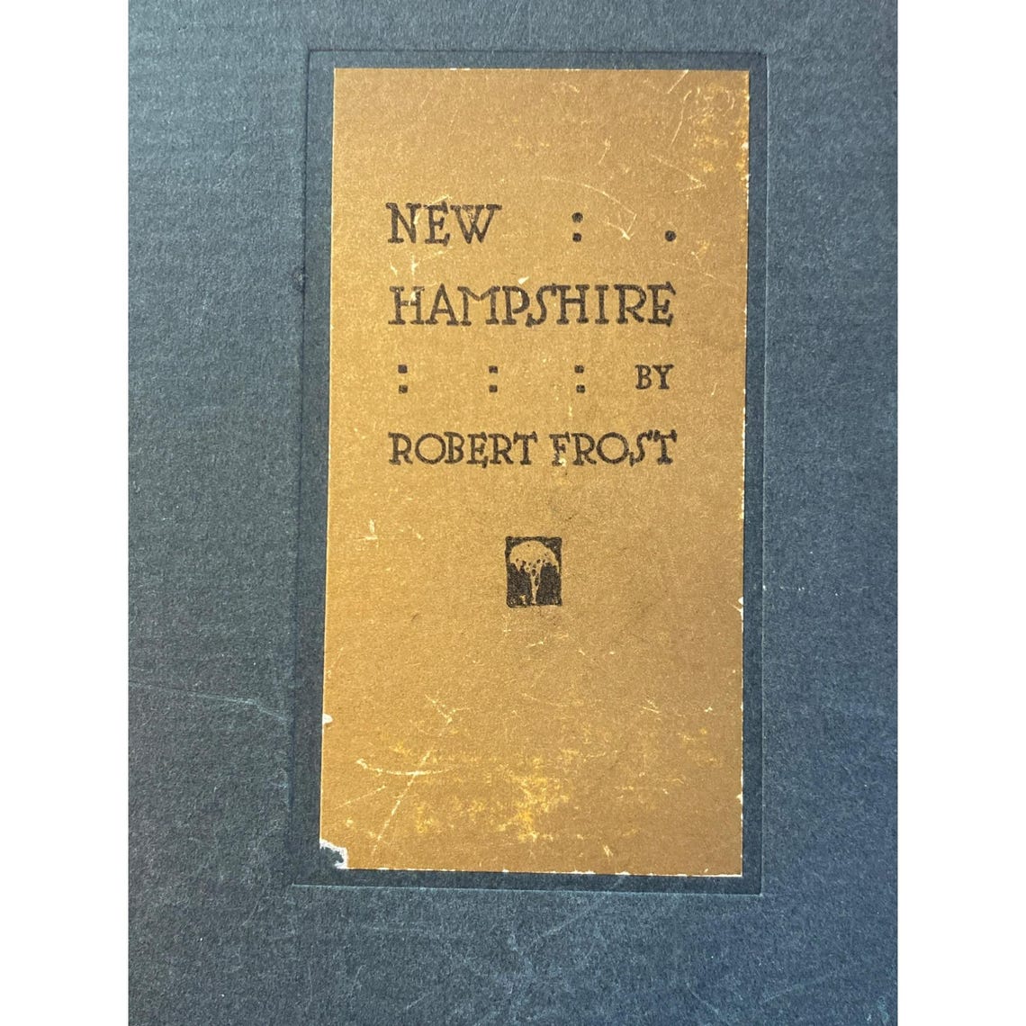 Robert Frost new Hampshire Poetry 1st Edition 3rd Printing 1924 Ex ...
