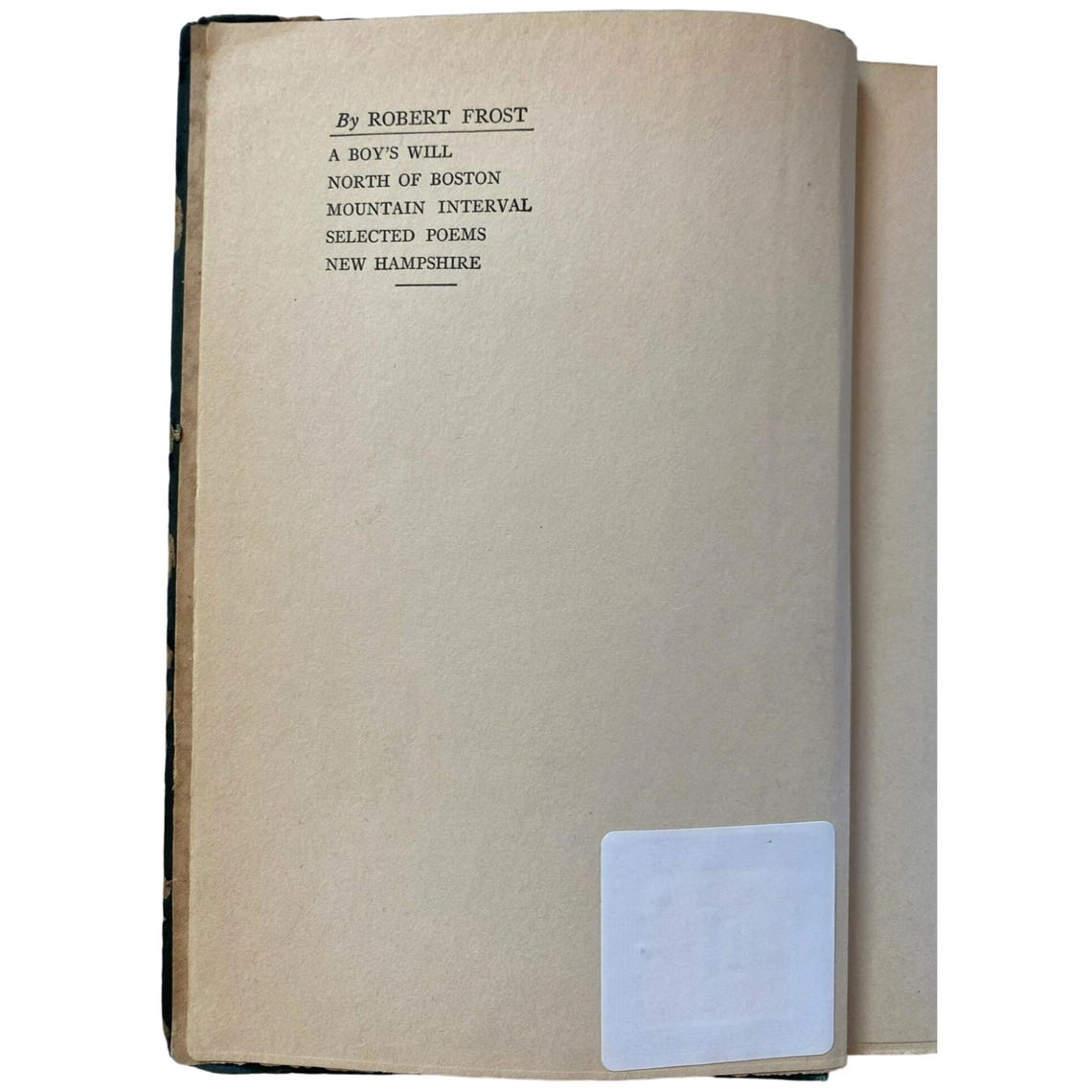 Robert Frost new Hampshire Poetry 1st Edition 3rd Printing 1924 Ex ...