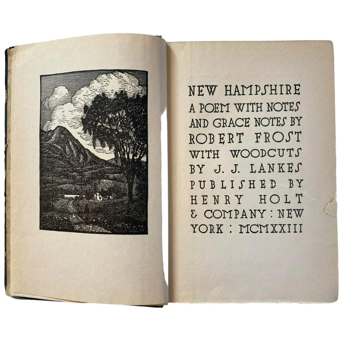 Robert Frost new Hampshire Poetry 1st Edition 3rd Printing 1924 Ex ...