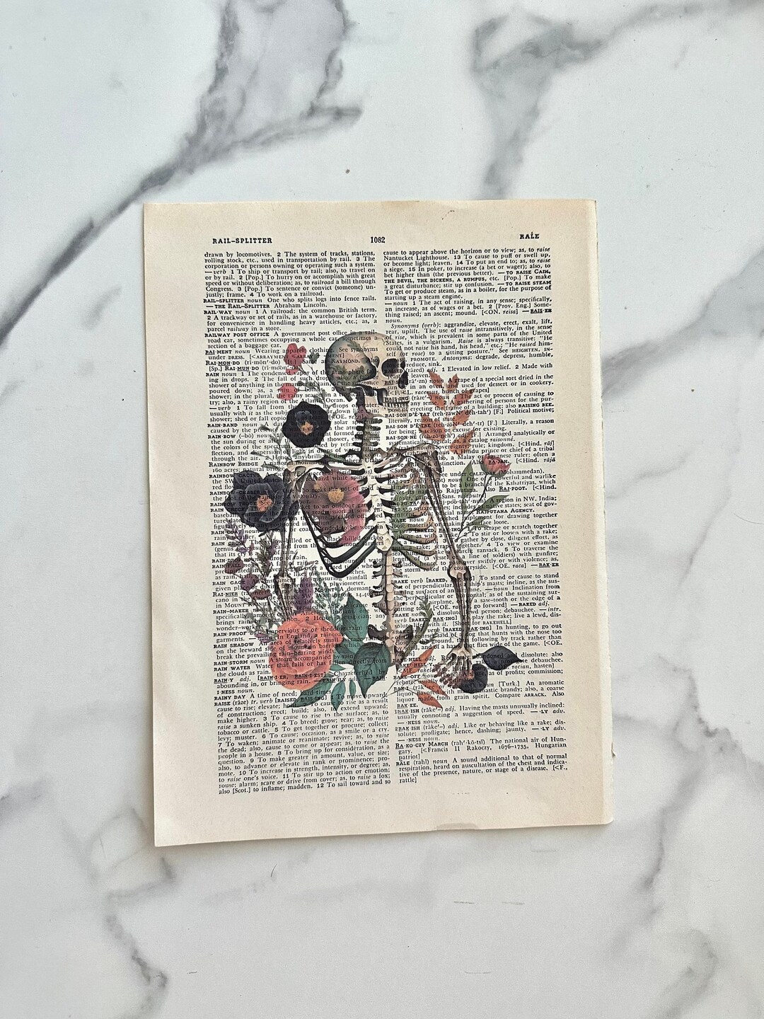 Skeleton Anatomy Themed Dictionary Page Dictionary Page Art Dictionary ...