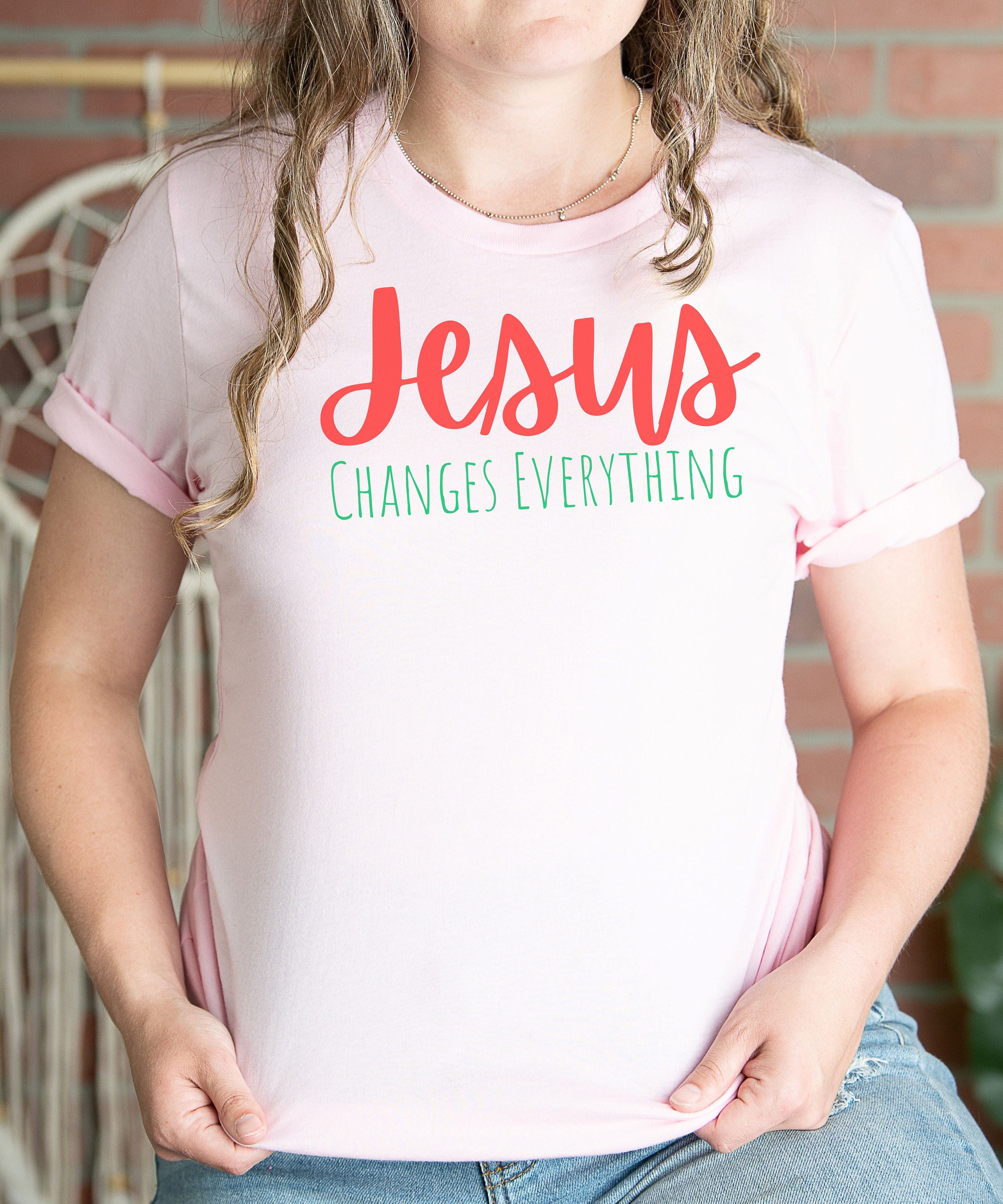 Jesus Changes Everything, Bible Verse, Christian Tshirt, Christmas Gift ...