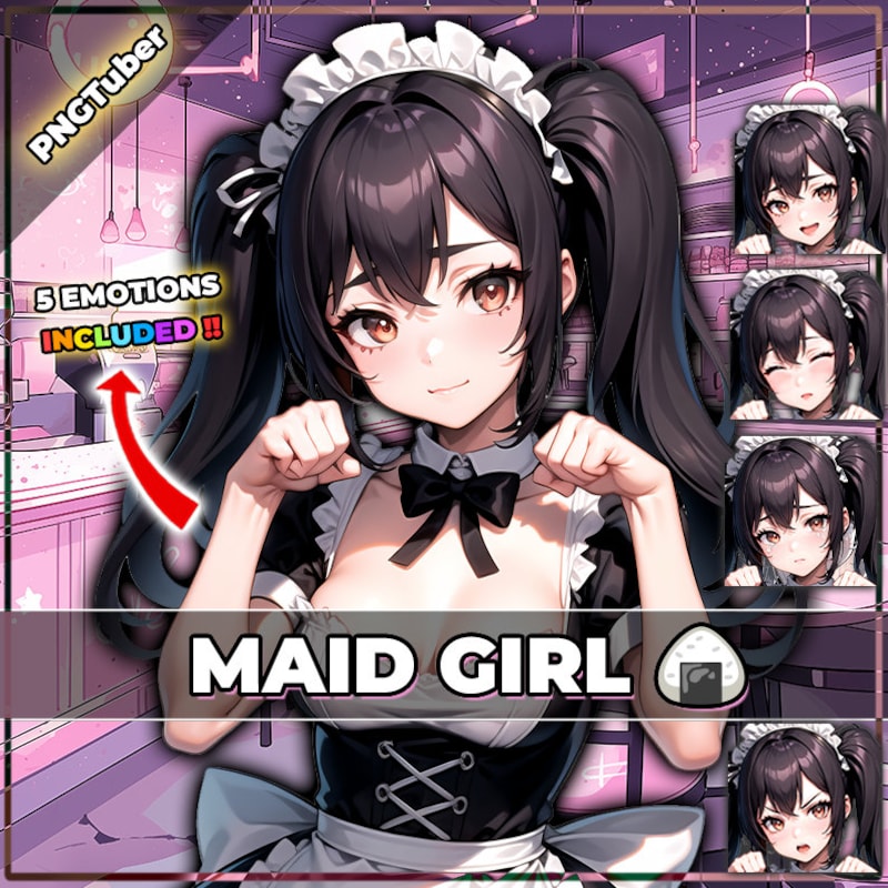 Maid Vtuber Model - Etsy