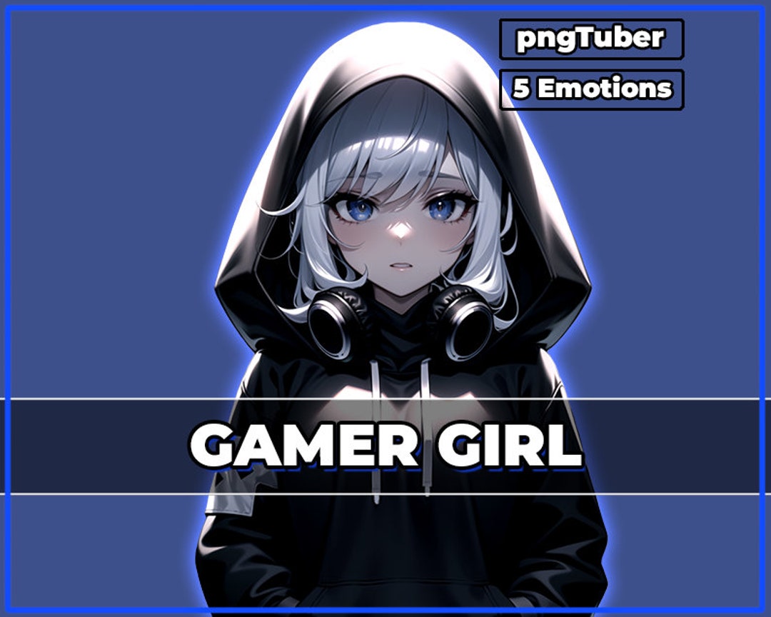Pngtuber, Gamer Girl 2d Vtuber / Premade & Presetup Model With 5 ...