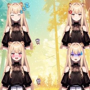 Ready to Use Vtuber, Brown Bear Girl / Premade & Presetup Model, Ready ...