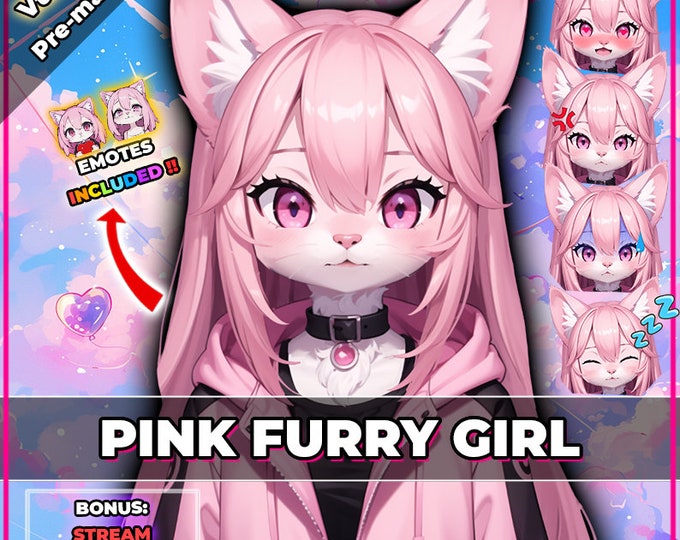Furry Pink Poster - Etsy
