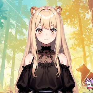 Ready to Use Vtuber, Brown Bear Girl / Premade & Presetup Model, Ready ...