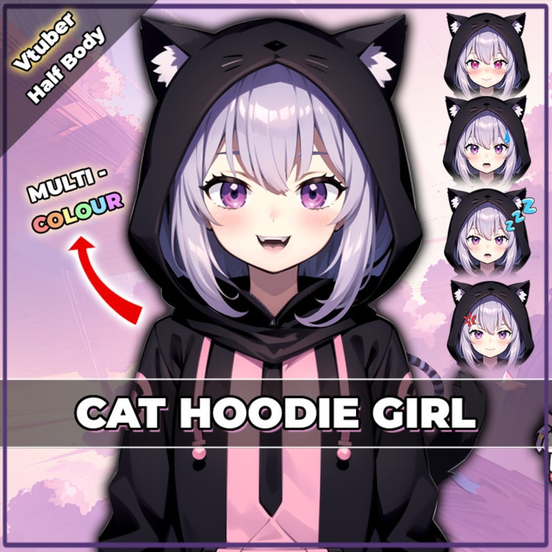 Cat Vtuber Model - Etsy