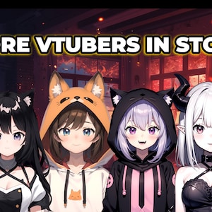 Ready to Use Vtuber, Red Haired Demon Succubus Girl / Premade ...