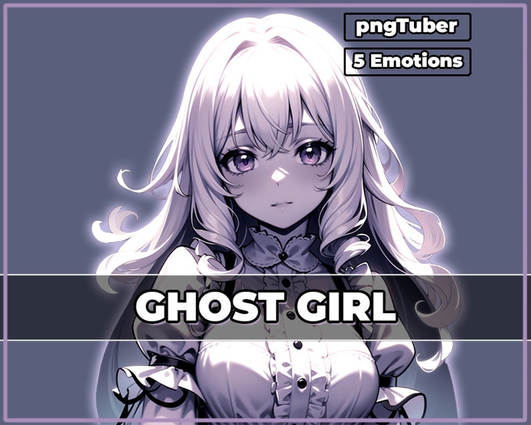 Pngtuber, Phantom Ghost Girl 2d Vtuber / Premade & Presetup Model With ...
