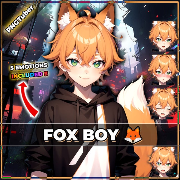 Fox Vtuber Male Live2d - Etsy