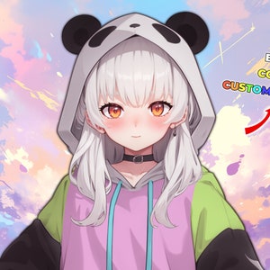 Customizable Panda Hoodie Vtuber Model: Pre-rigged for Vtube Studio - Etsy