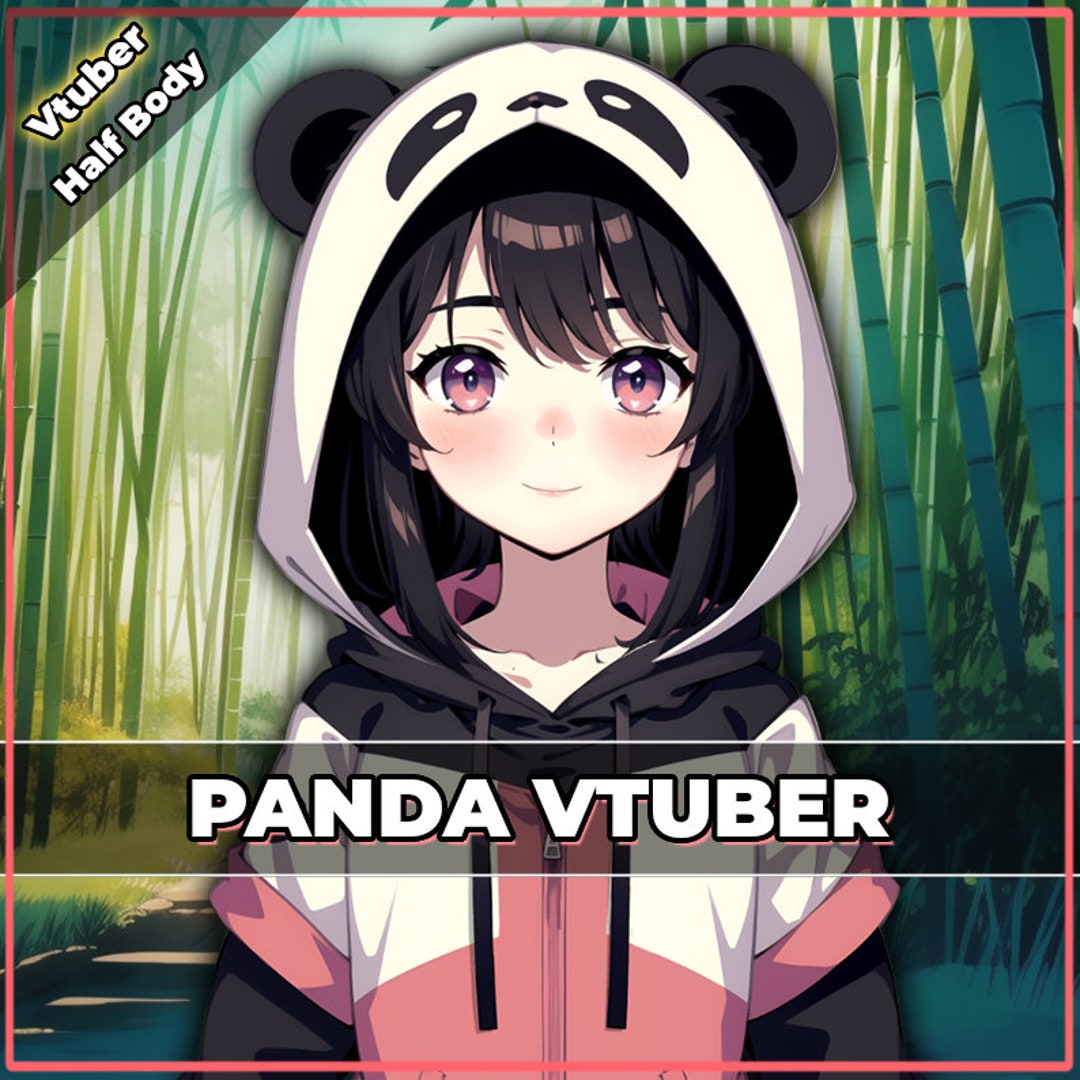 Ready to Use Vtuber, Panda Girl Vtuber / Premade & Presetup Model ...