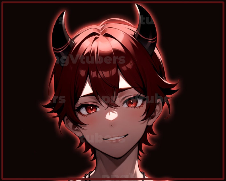 PngTuber Demon Boy 2d Vtuber / Modelo prefabricado y - Etsy México
