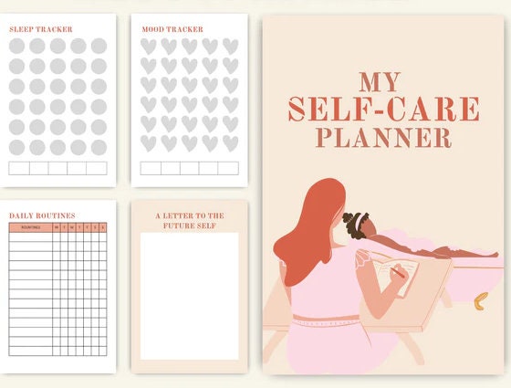 Digital Self-care Planner - Editable Self-care Planner - Etsy