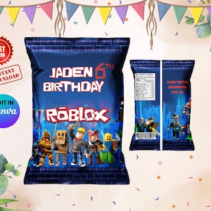 Roblox Chip Bag, Roblox Chip Bags Printable, Roblox Custom Chip Bags ...