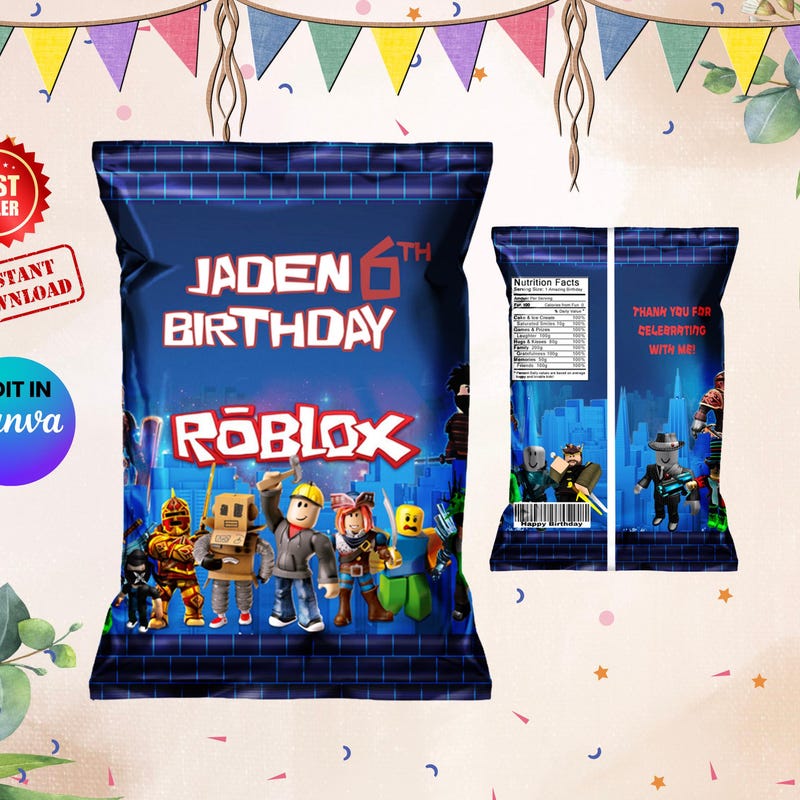 Roblox Party Pack - Etsy