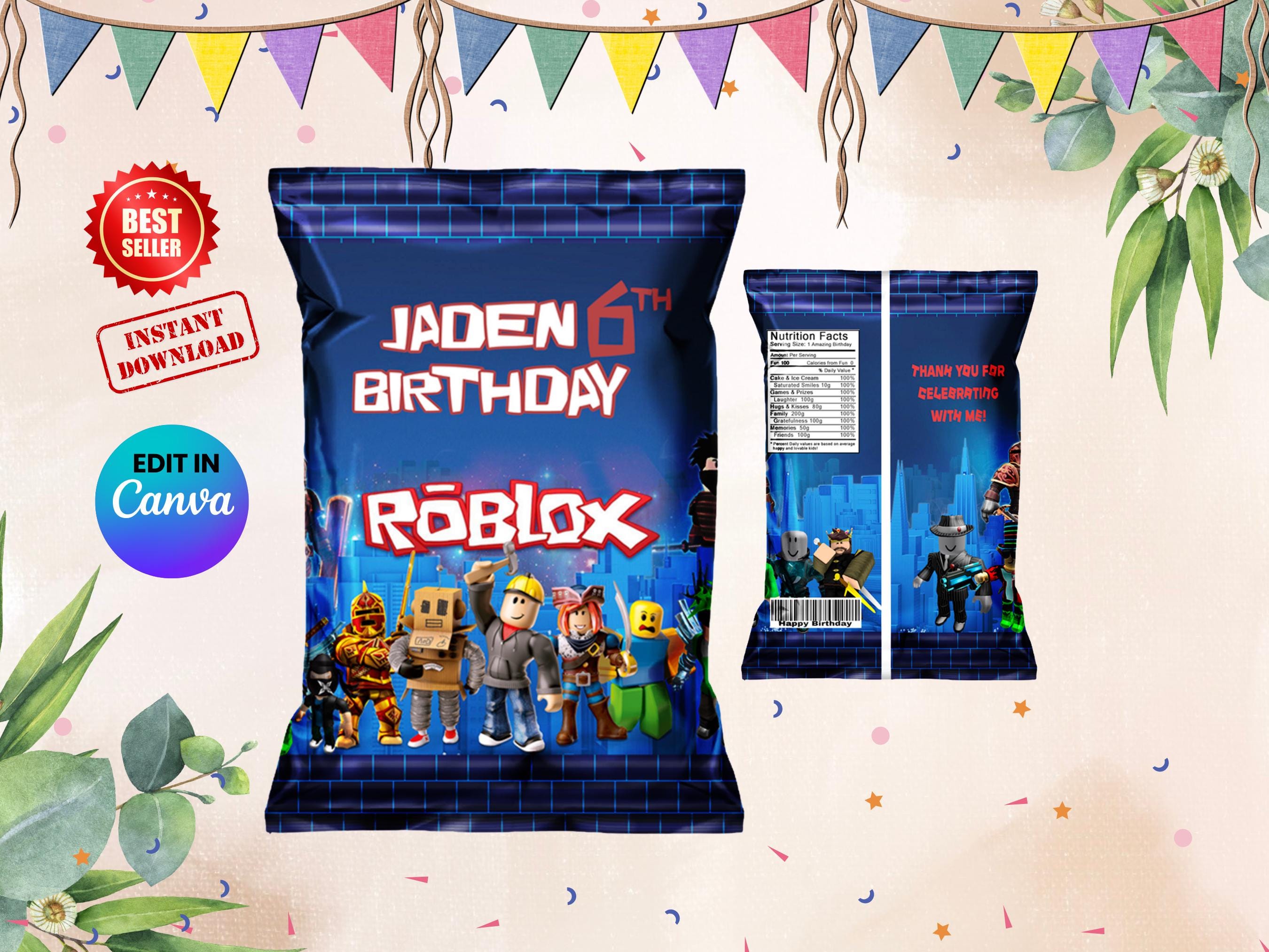 Roblox Chip Bag, Roblox Chip Bags Printable, Roblox Custom Chip Bags ...