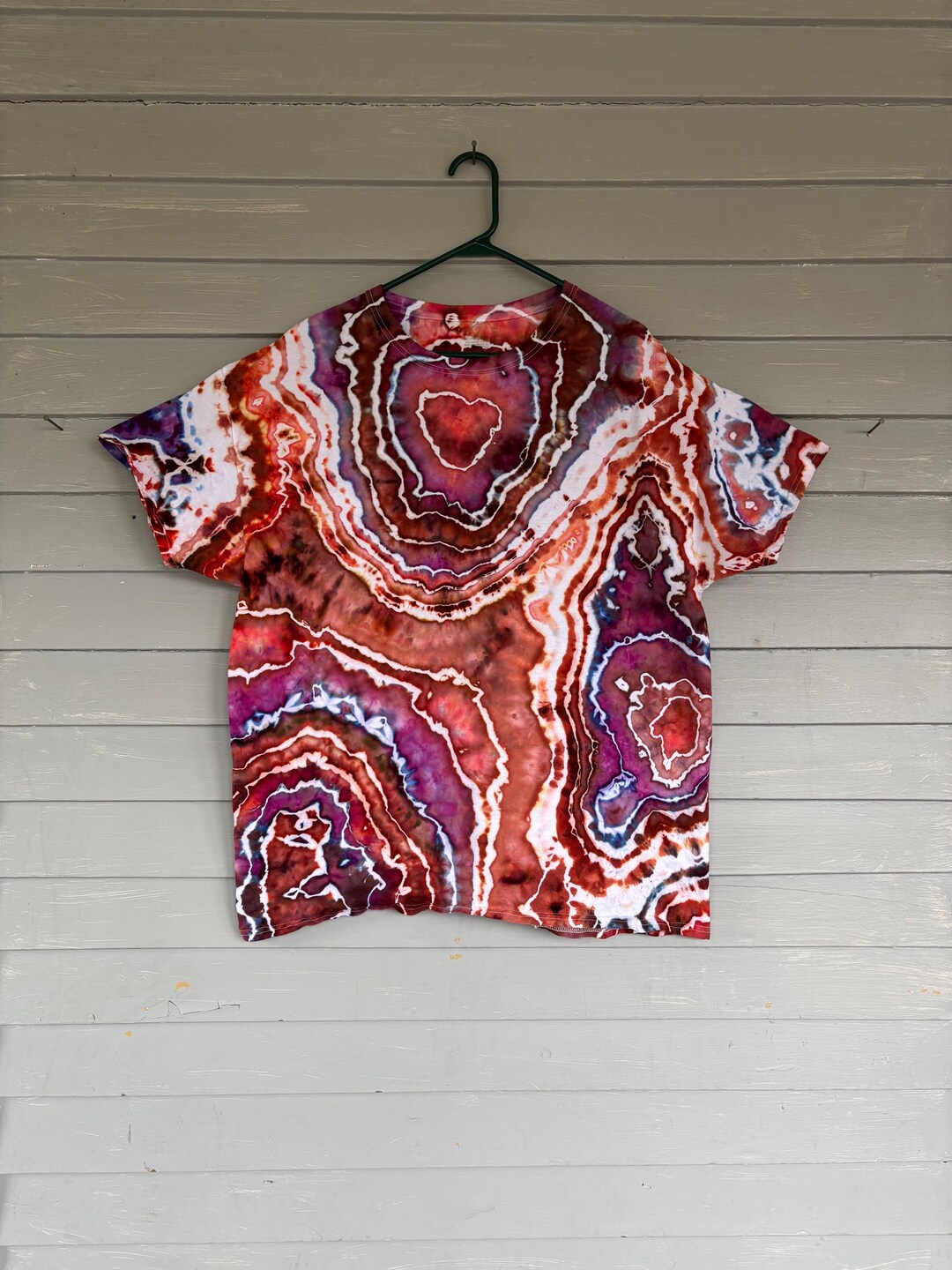 Geode Tie Dye, Ice Dye, Size 2x, Handmade, Dharma Dyes, - Etsy