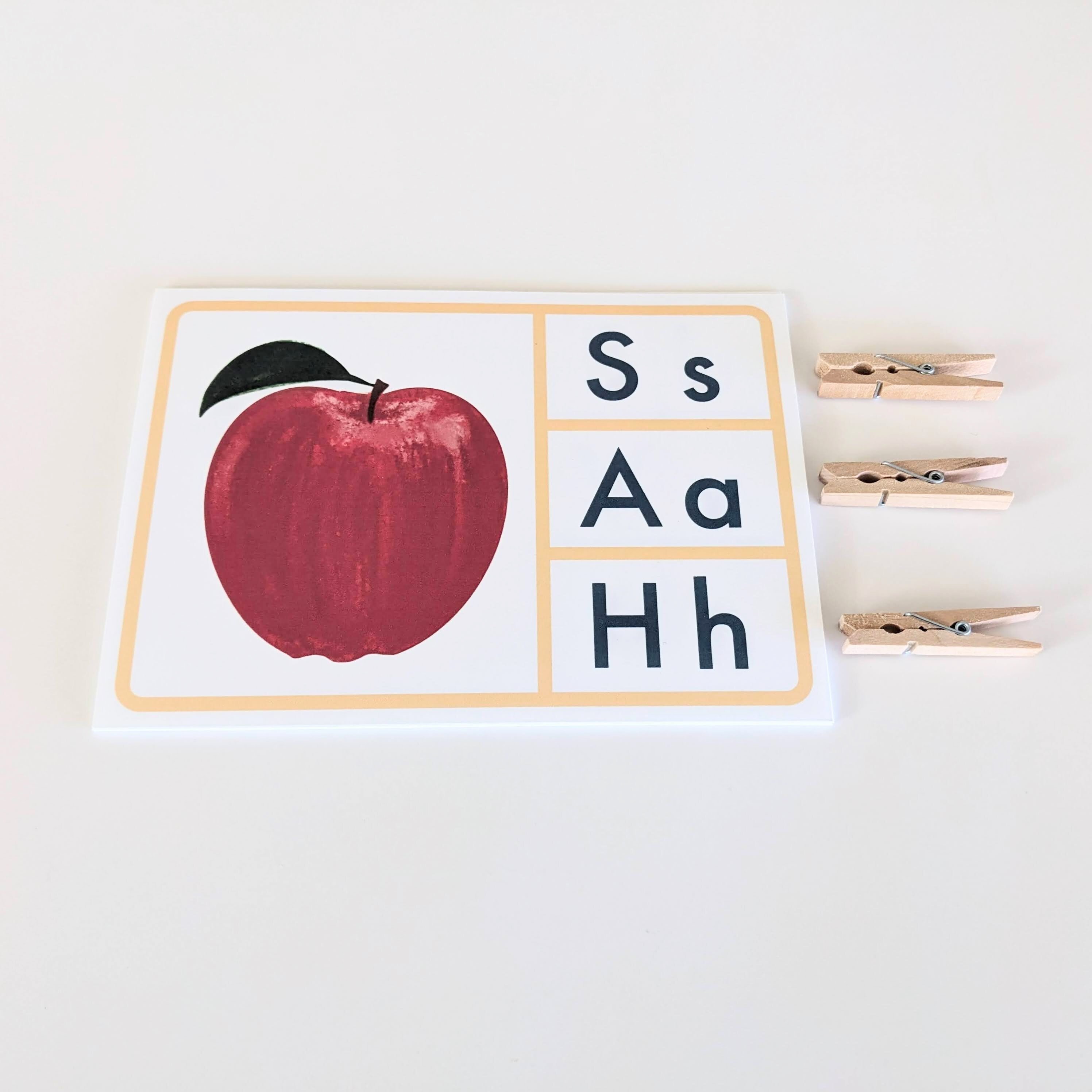 Letter Sound Phonics Peg Cards Preschool and Pre-k Learning - Etsy