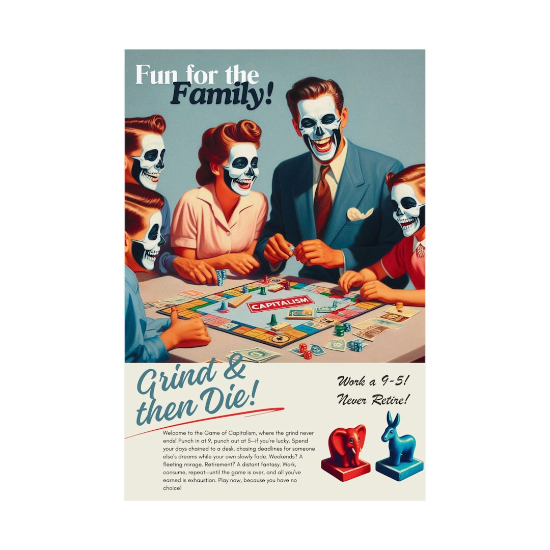 Game Night Left Wing Poster Socialism Art Leftism Decor Marxism Poster ...