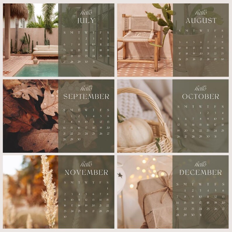 2025 Digital Calendar Wallpaper - Etsy
