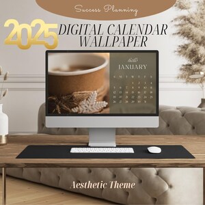 2025 Digital Calendar Wallpaper - Etsy