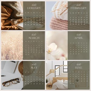 2025 Digital Calendar Wallpaper - Etsy