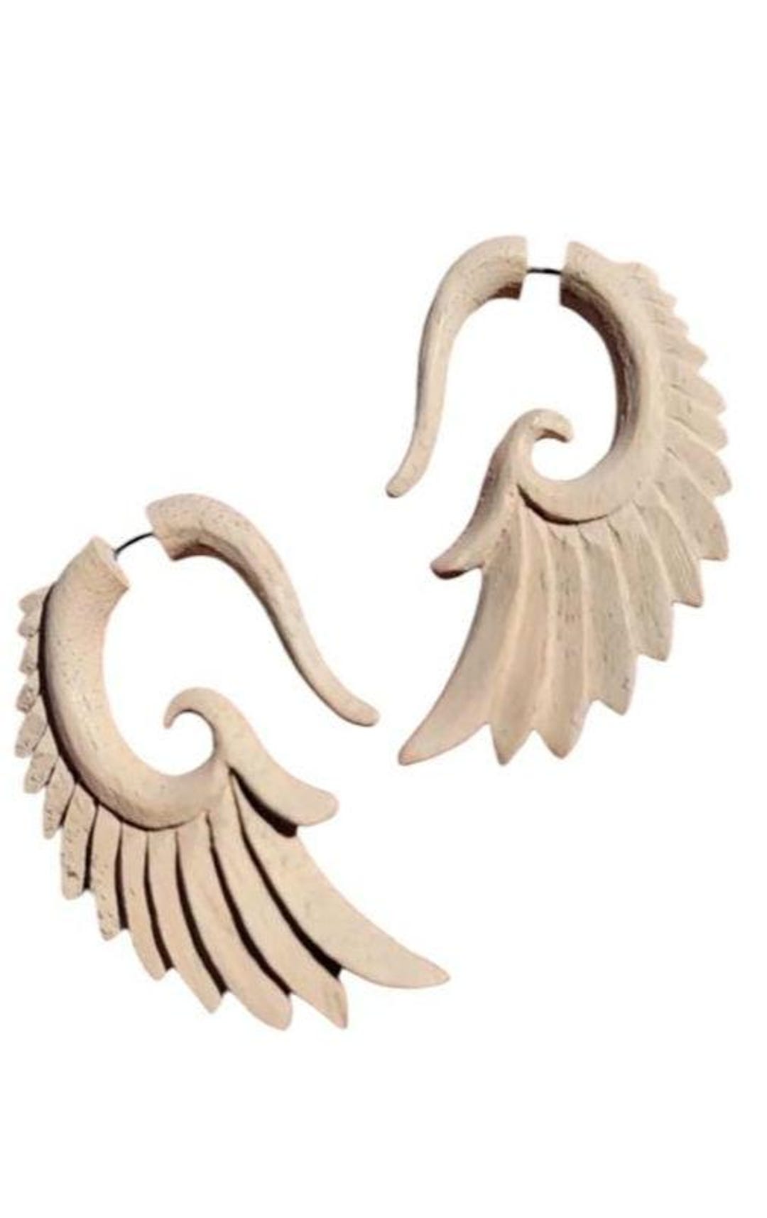 NATIVE TAINO/TAINA Spiral of Life Spirit Wings - Tan Sabo Wood - Etsy