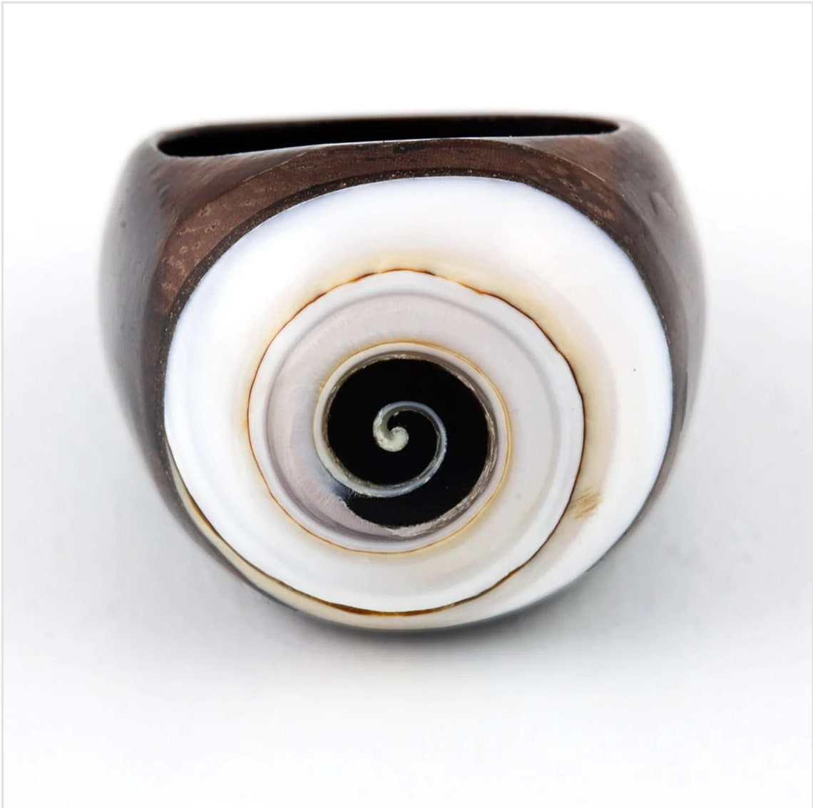 NATIVE TAINO/TAINA Spiral of Life Wood Shell Ring - Etsy