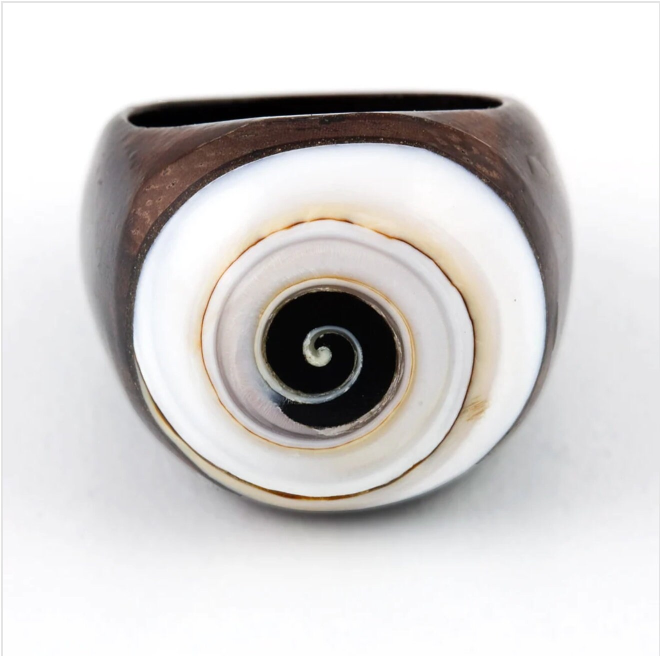 NATIVE TAINO/TAINA Spiral of Life Wood Shell Ring - Etsy