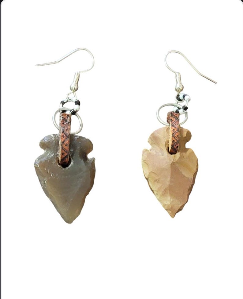 NATIVE TAINO Arrow Head Earrings - Etsy