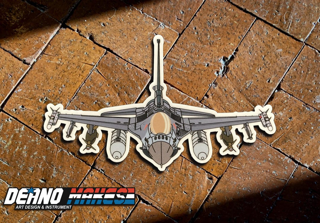 F-16 Falcon Sticker- Viper Pilot- Aviation Sticker- Waterproof Vinyl ...