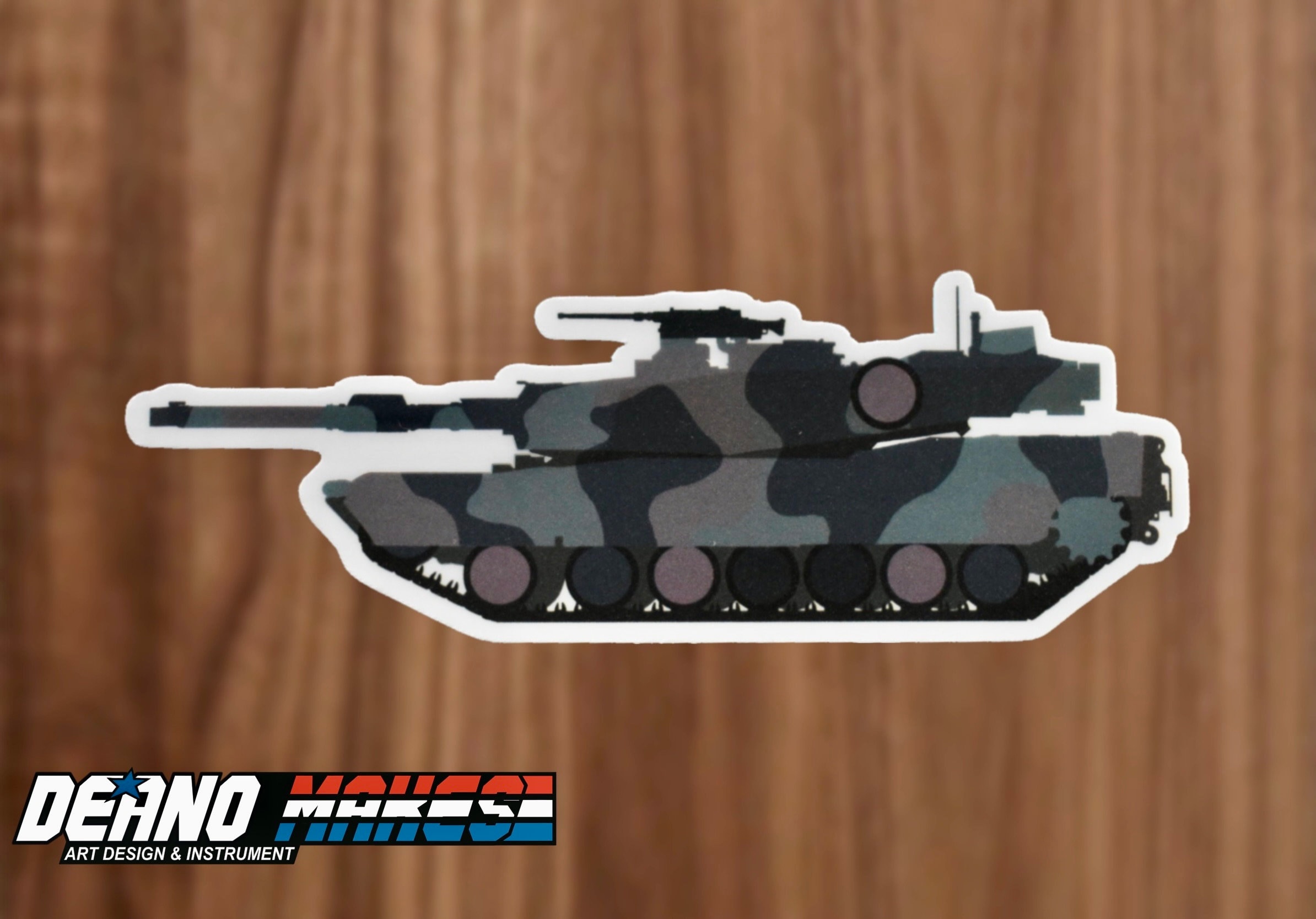 Tank Sticker M1 Abrams Woodland Camo Waterproof Vinyl Sticker - Etsy