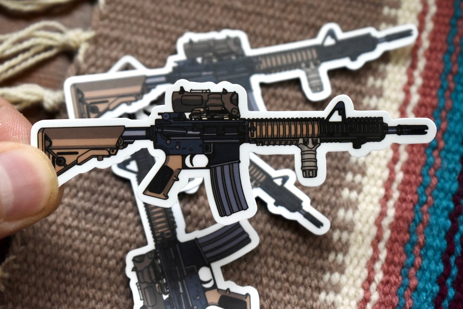 Rifle Gun Sticker AR-15 Spector Waterproof Vinyl Sticker - Etsy