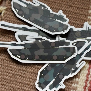 Tank Sticker M1 Abrams Woodland Camo Waterproof Vinyl Sticker - Etsy