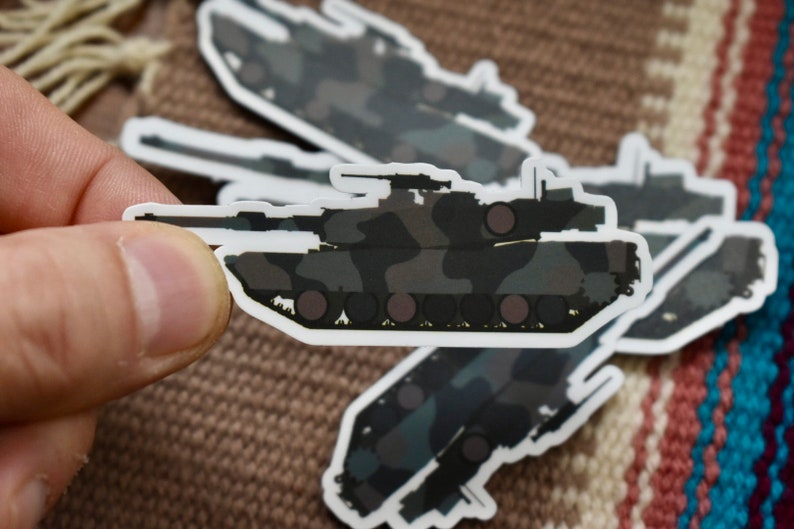 Tank Sticker M1 Abrams Woodland Camo Waterproof Vinyl Sticker - Etsy