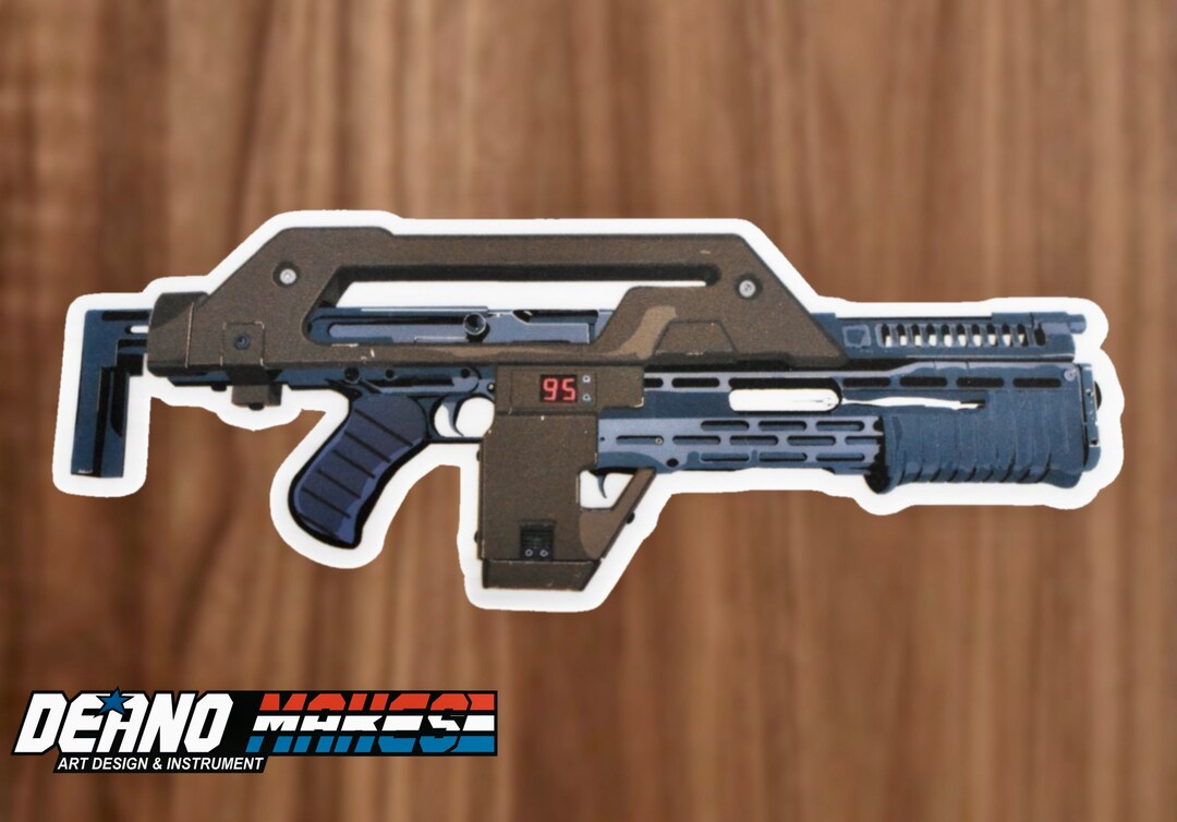 Aliens Movie Sticker Pulse Rifle Waterproof Vinyl Sticker M41-A - Etsy