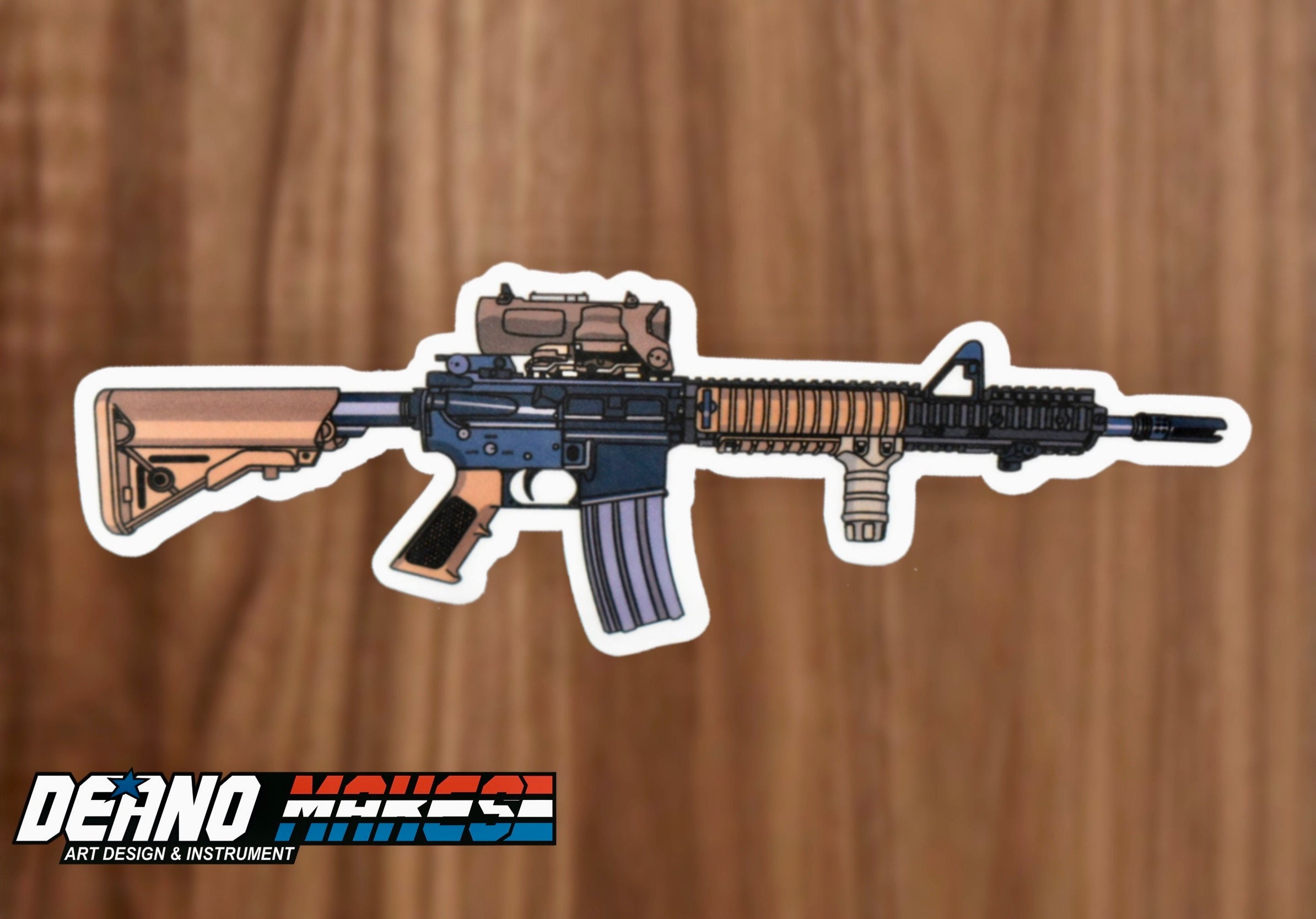 Rifle Gun Sticker AR-15 Spector Waterproof Vinyl Sticker - Etsy