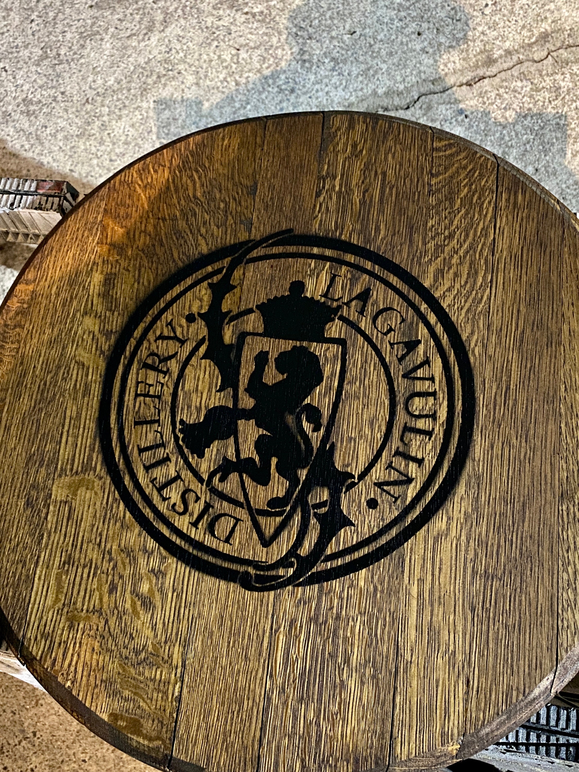 Custom Made Lazy Susans, Bar Signs, and More Made From Authentic Whisky ...