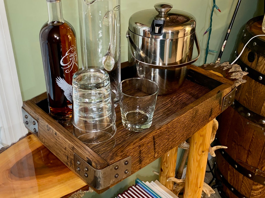 Bourbon Barrel Tray - Etsy
