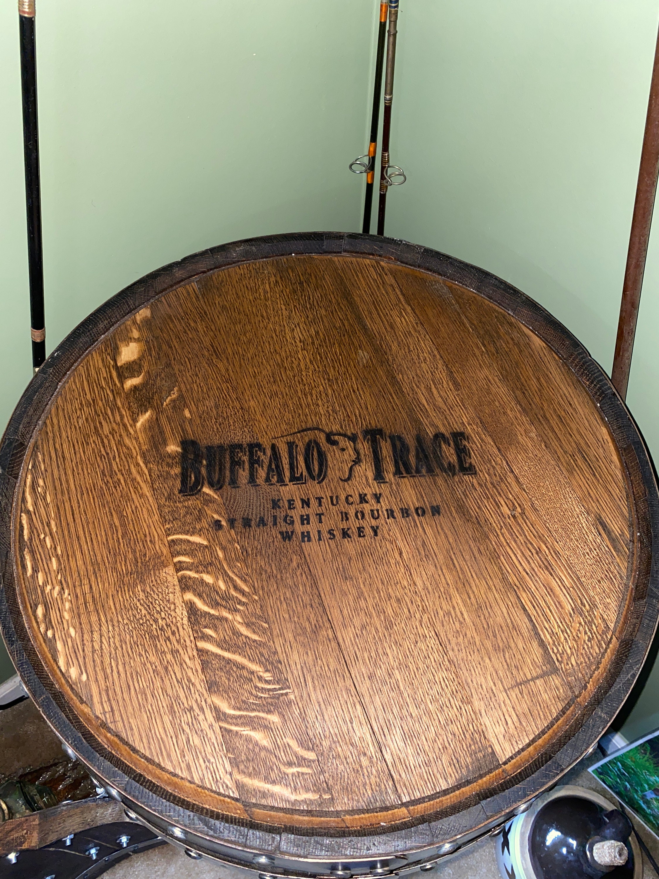Custom Made Lazy Susans, Bar Signs, and More Made From Authentic Whisky ...