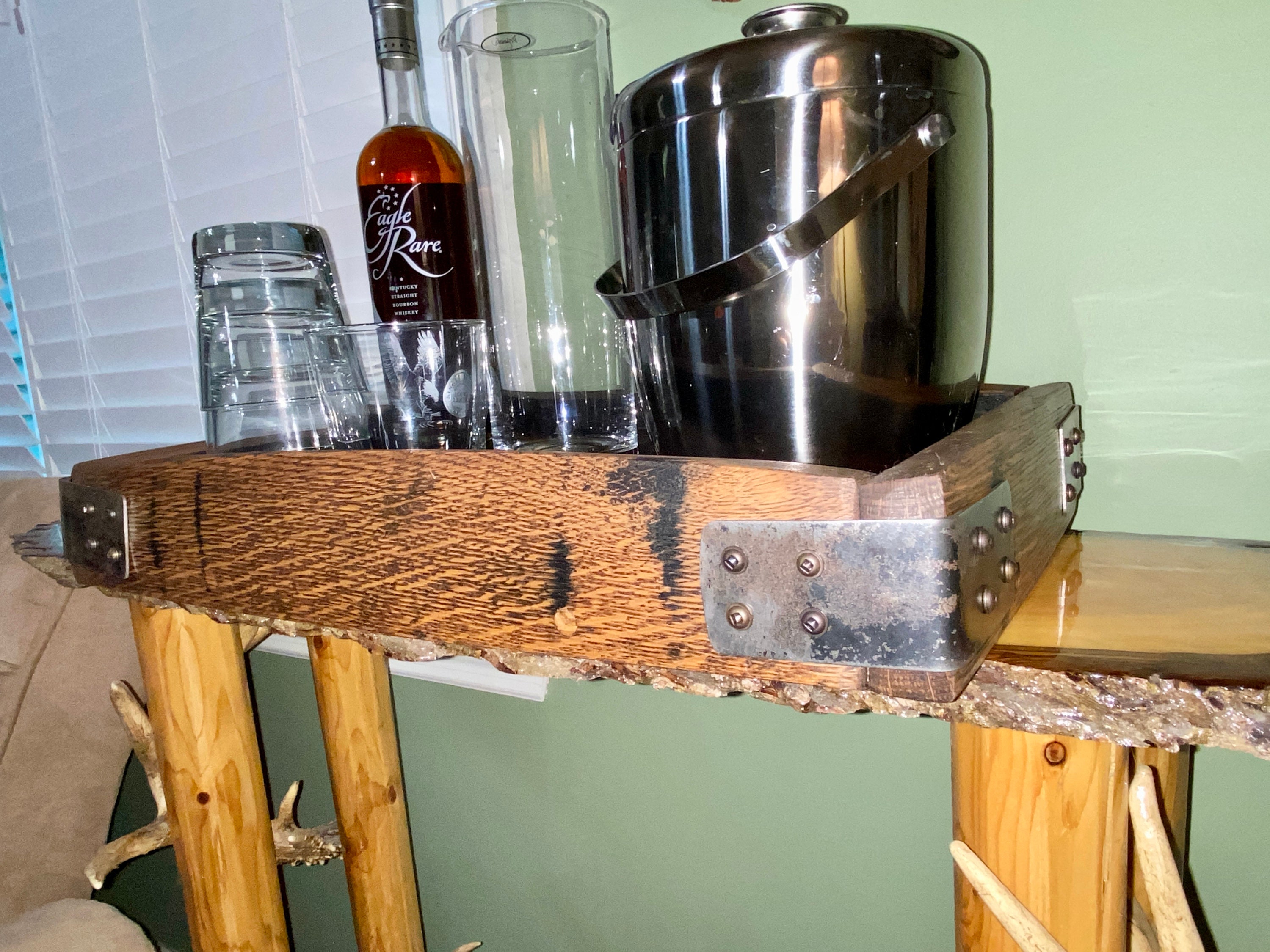 Bourbon Barrel Tray - Etsy